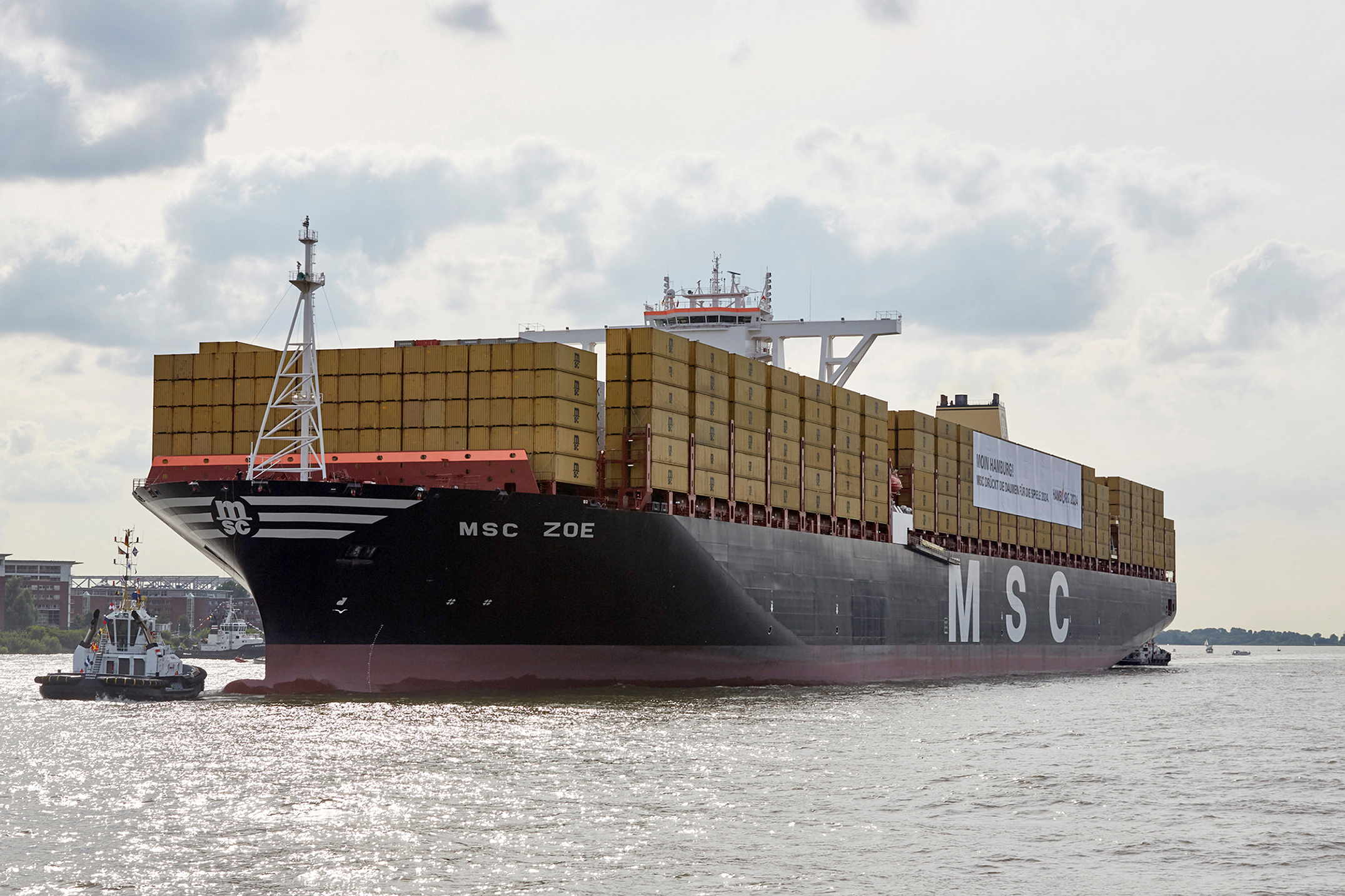 MSC Zoe: Megacarrier ist größtes Containerschiff der Welt