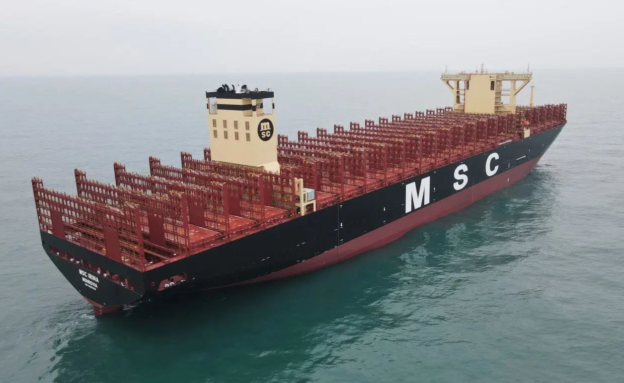 Die „MSC Irina“ ist das größte Containerschiff der Welt